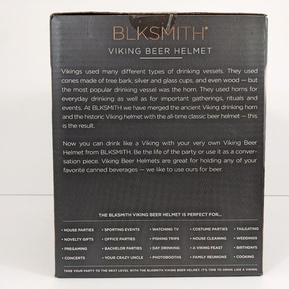 BLKSMITH | Dining | Blksmith Viking Beer Drinking Helmet Holds Two ...